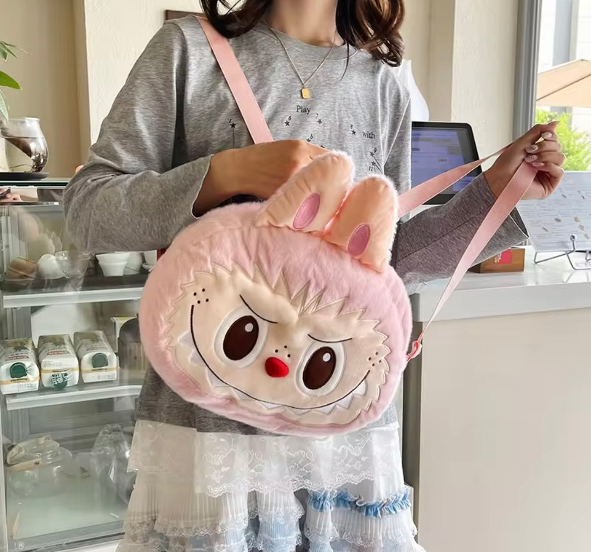 Fluffy Labubu Buddy Bag – Mango People