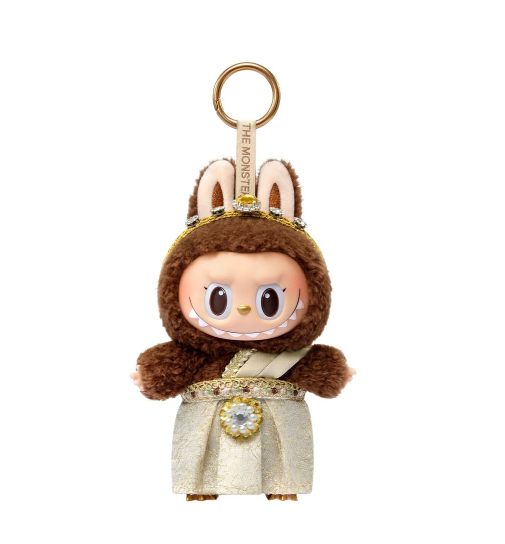 Labubu Royal Gold Plush – Golden Traditional Princess Dress Labubu Doll ...