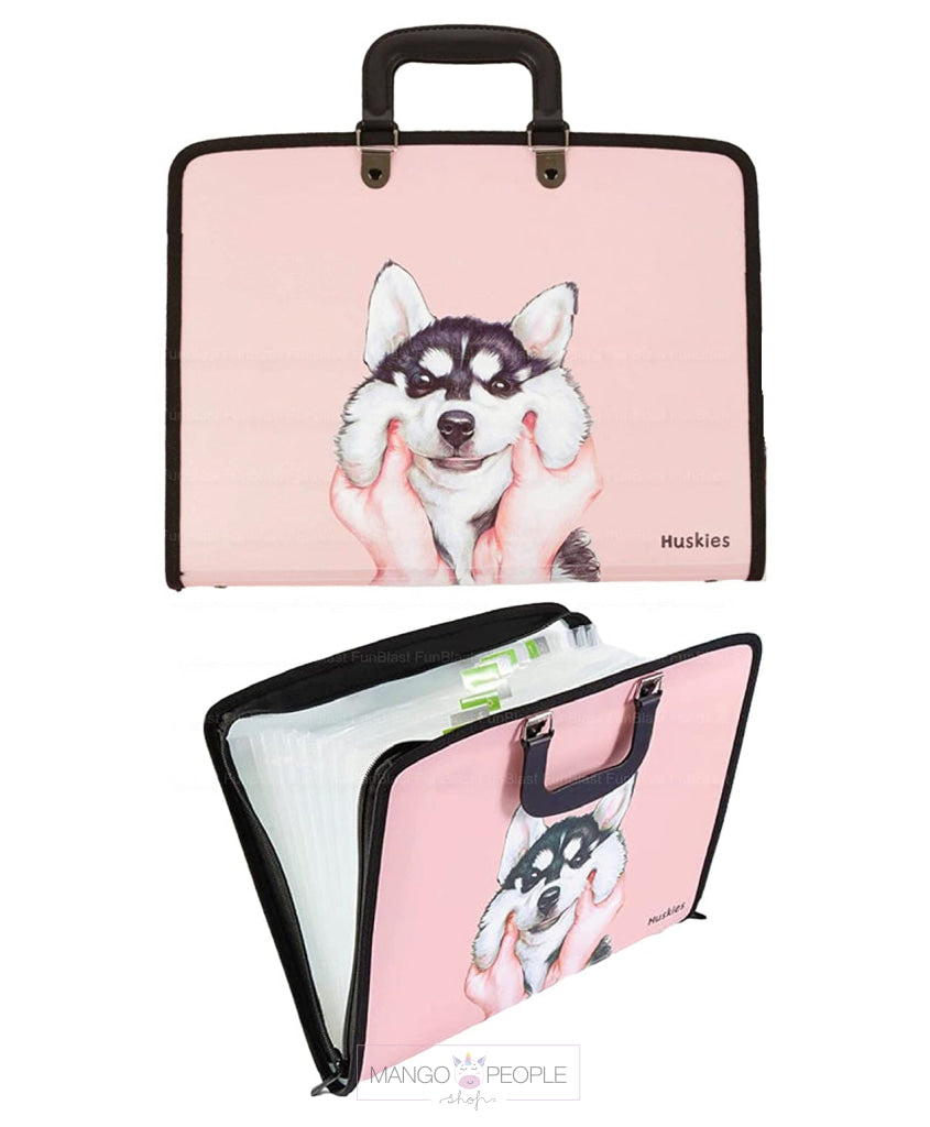 Animal Print File-Document Folder with Handle and Zipper Lock – Mango ...