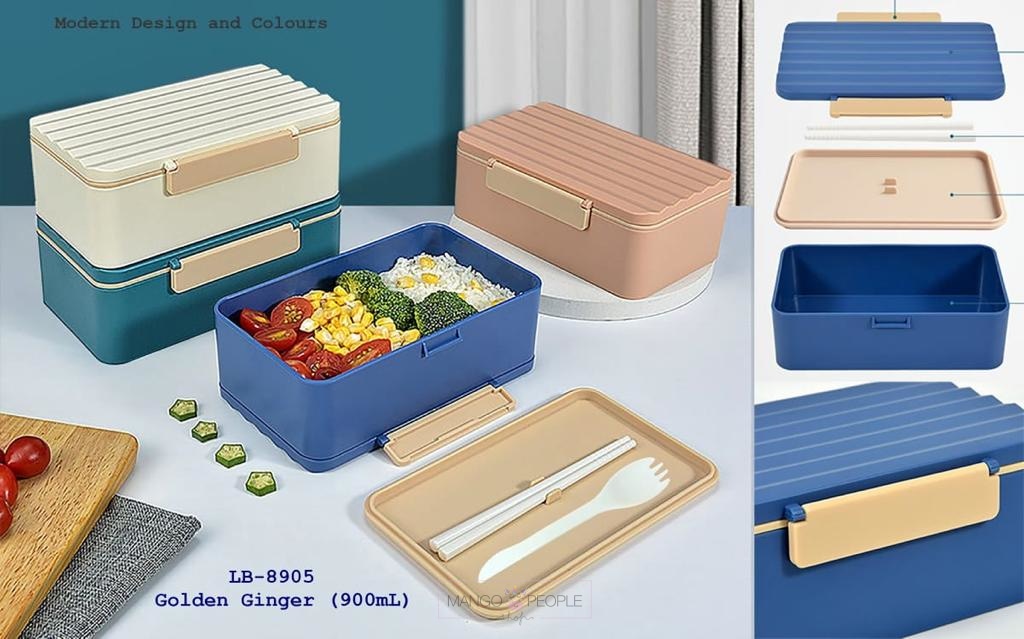 Bento Lunch Box with Creative Wave Lid - 900ml – Mango People