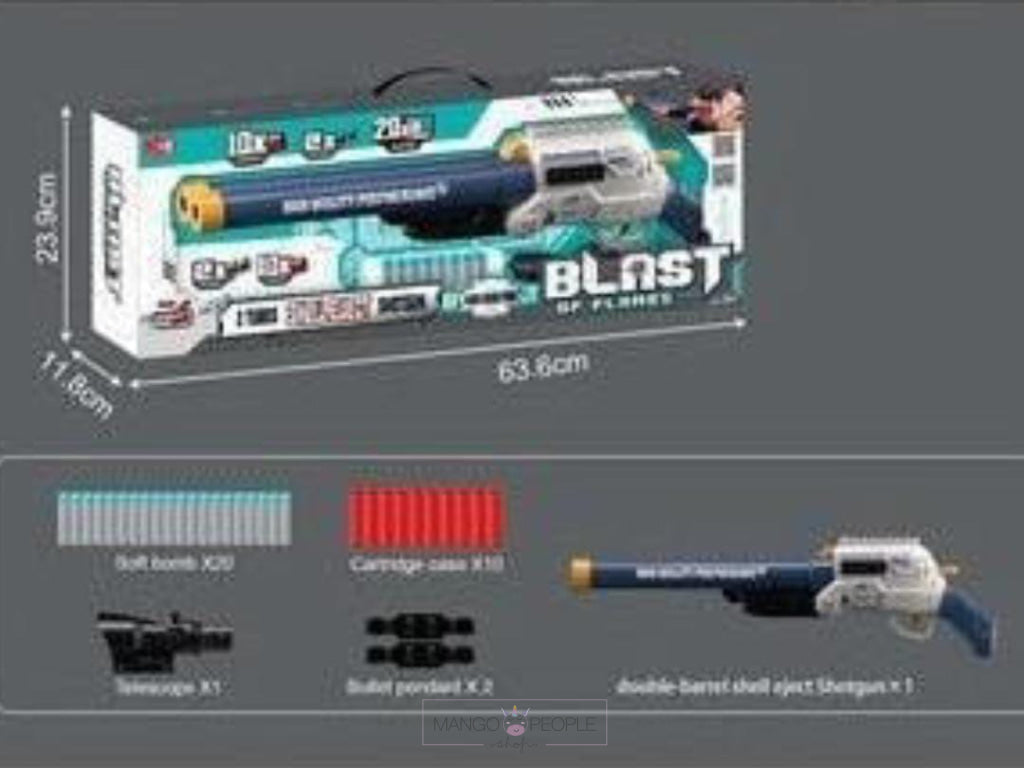 The Double Barrel Firing Blast Flames Gun Toy For Kids – Mango People